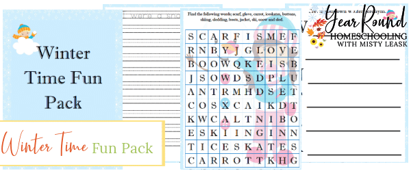 Winter Time Fun Pack - Year Round Homeschooling