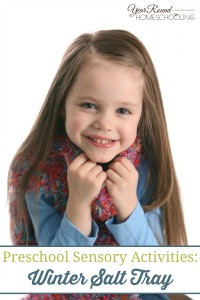 Preschool Sensory Activities: Winter Salt Tray