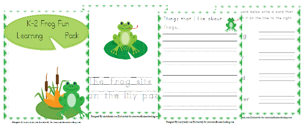 Free Frog Learning Pack (K-2) - Year Round Homeschooling