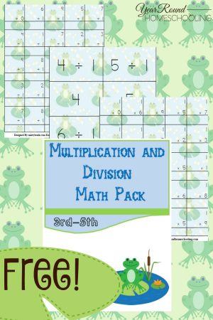 Free Frog Multiplication and Division Math Pack (3rd-5th) - Year Round ...
