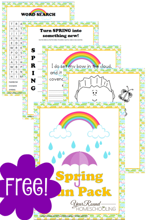 Free Spring Printable Pack - Year Round Homeschooling