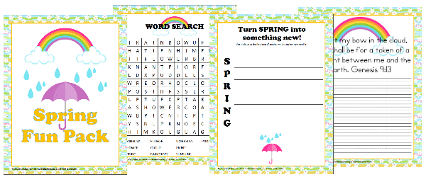 Free Spring Printable Pack - Year Round Homeschooling