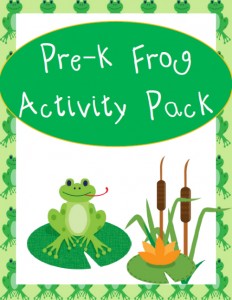 Pre-K Frog Activity Pack - Year Round Homeschooling