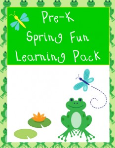 Free Spring Pre-K Learning Pack - Year Round Homeschooling