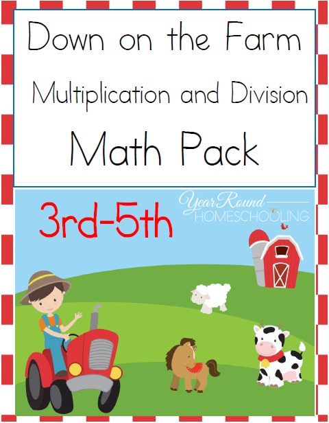 Farm Math Pack (3rd-5th) - Year Round Homeschooling