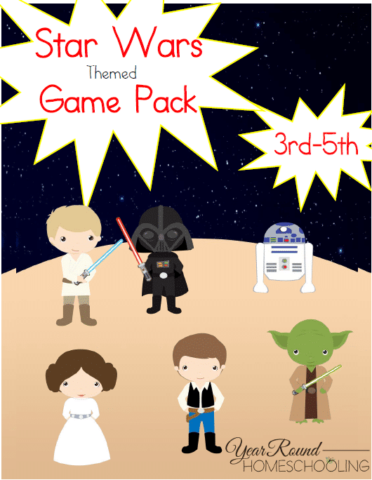 Free Star Wars Themed Game Pack (3rd-5th) - Year Round Homeschooling
