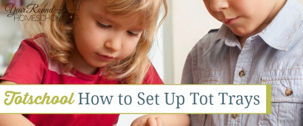 Totschool: Setting up printable free Tot Trays
