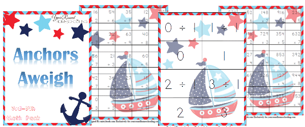 Free Nautical Math Pack (3rd-5th) - Year Round Homeschooling