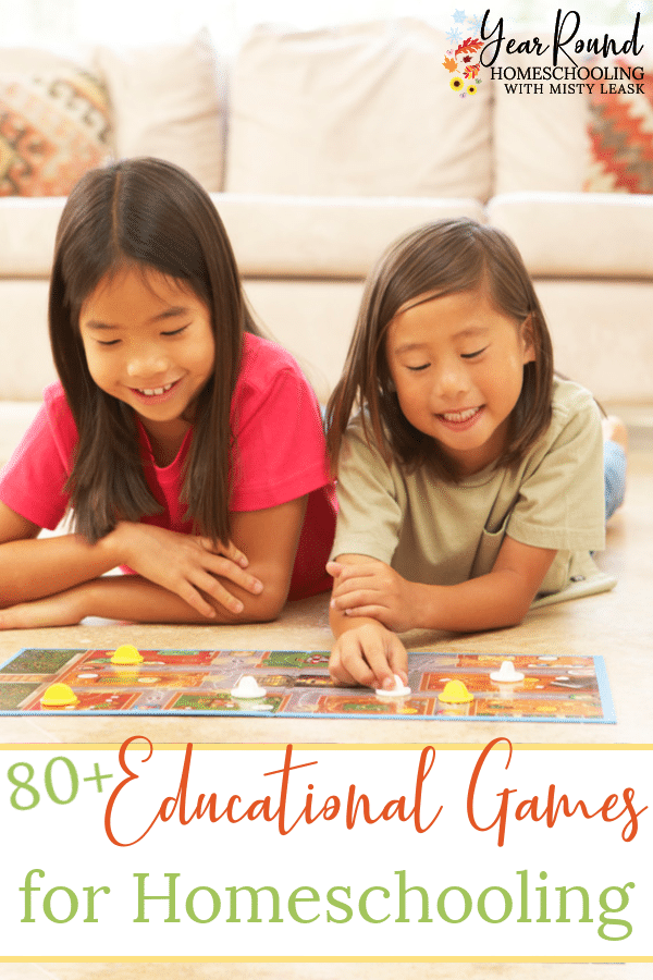 80+ Educational Games for Homeschooling - Year Round Homeschooling