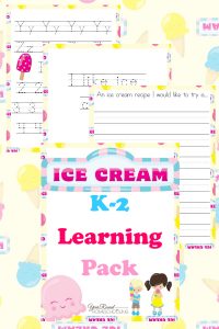 Free Ice Cream Learning Pack (K-2) - Year Round Homeschooling