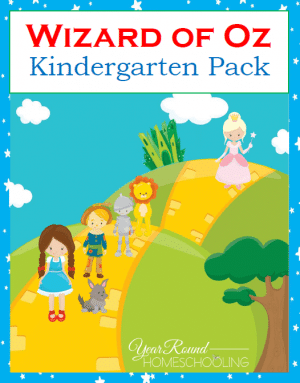 Free Wizard of Oz Kindergarten Pack - Year Round Homeschooling