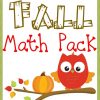 Fall Math Pack (3rd-5th) - Year Round Homeschooling