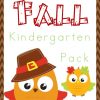 Free Fall Kindergarten Pack - Year Round Homeschooling