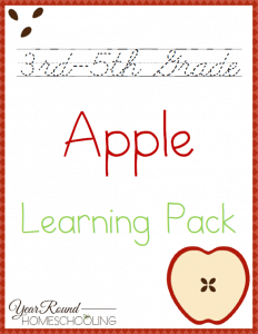Free 3rd-5th Grade Apple Learning Pack - Year Round Homeschooling