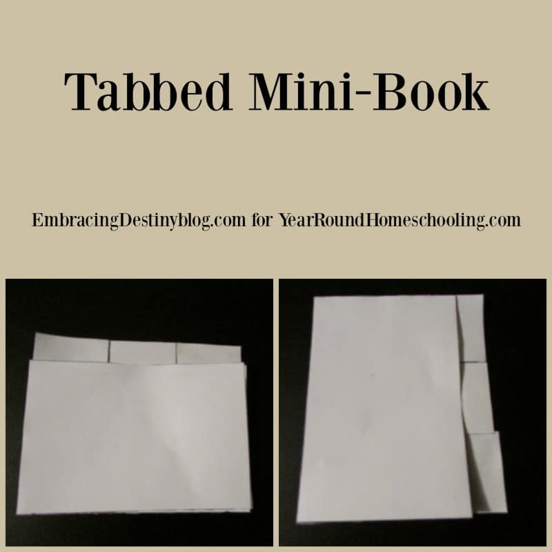 tabbed mini book - Year Round Homeschooling