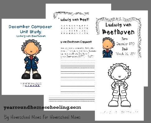 Composer Music Study: Beethoven - Year Round Homeschooling