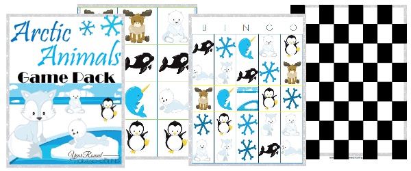 Arctic Animals Game Pack - Year Round Homeschooling