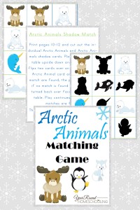 Arctic Animals Matching Game - Year Round Homeschooling