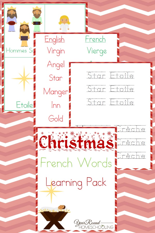 French Christmas Words - Year Round Homeschooling