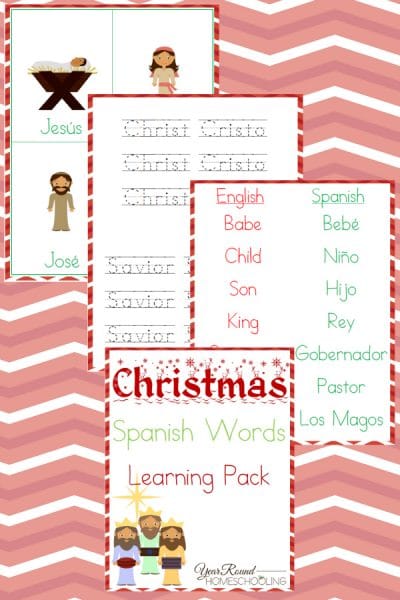 Spanish Christmas Words - Year Round Homeschooling