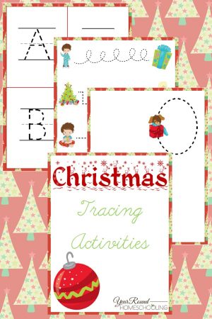 Christmas Tracing Activities - Year Round Homeschooling