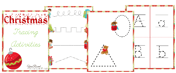 Christmas Tracing Activities - Year Round Homeschooling