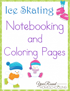 Ice Skating Notebooking and Coloring Pages - Year Round Homeschooling