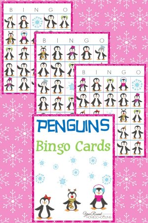 Penguins Bingo Cards - Year Round Homeschooling