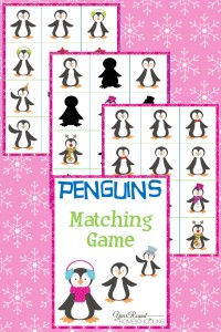 Penguins Matching Game Pack - Year Round Homeschooling