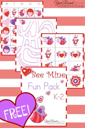 Free Bee Mine Fun Pack K-2 - Year Round Homeschooling