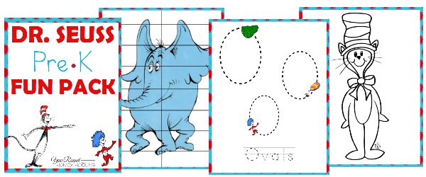 Free Dr. Seuss PreK Fun Pack - Year Round Homeschooling