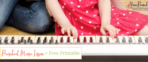 Preschool Music Lesson + Free Printable - By Misty Leask - Year Round ...