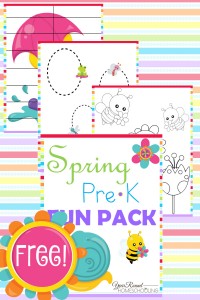 Free Spring PreK Fun Pack - Year Round Homeschooling