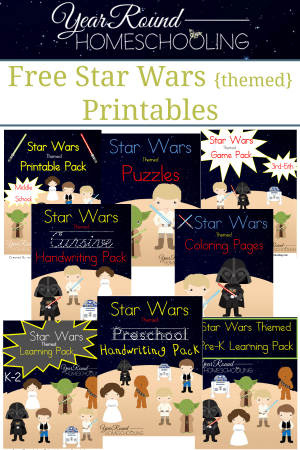 Free Star Wars Printables - Year Round Homeschooling