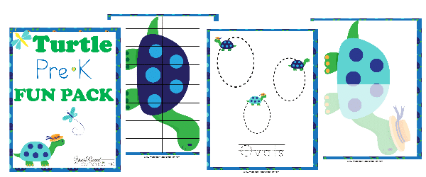 Free Turtle PreK Fun Pack - Year Round Homeschooling