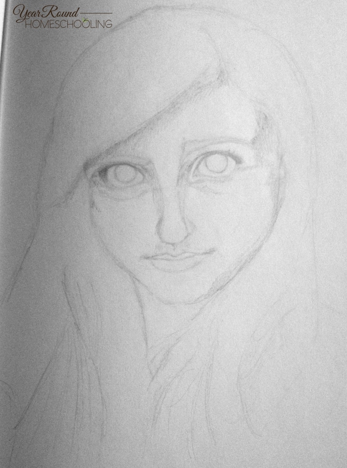 Art Tutorial: How to Draw the Human Face - Year Round Homeschooling