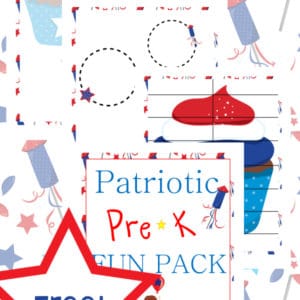 Free Patriotic PreK Fun Pack - Year Round Homeschooling