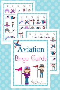 Aviation Bingo Cards - Year Round Homeschooling