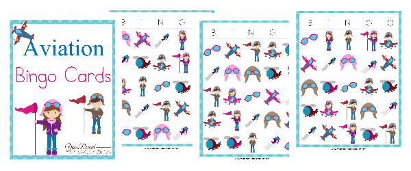 Aviation Bingo Cards - Year Round Homeschooling