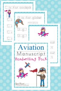 Aviation Manuscript Handwriting Pack - Year Round Homeschooling