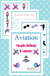 Aviation Matching Game - Year Round Homeschooling