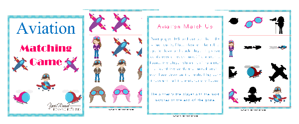 Aviation Matching Game - Year Round Homeschooling