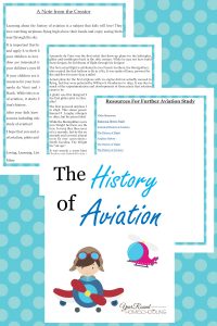 Aviation History Lesson - Year Round Homeschooling
