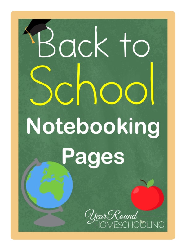 Free Back to School Notebooking Pages (K-Middle School)