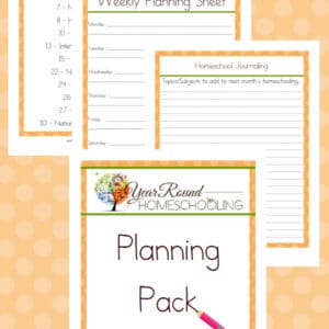 Year Round Homeschooling August Planning Pack - Year Round Homeschooling