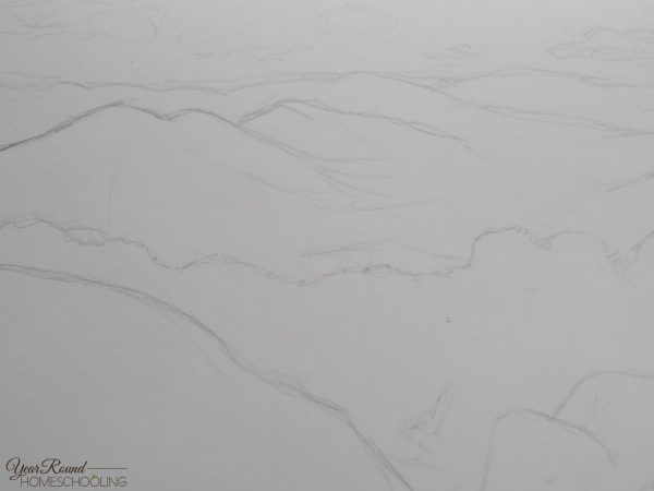 How to Draw Landscapes with Colored Pencils - Year Round Homeschooling