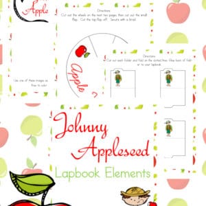 Johnny Appleseed Lapbook Elements - Year Round Homeschooling