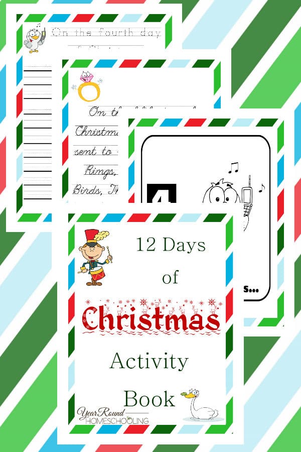 12 Days of Christmas Activity Book - Year Round Homeschooling