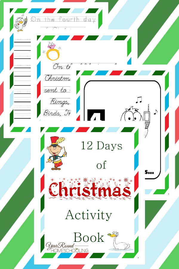 12 Days of Christmas Activity Book - Year Round Homeschooling