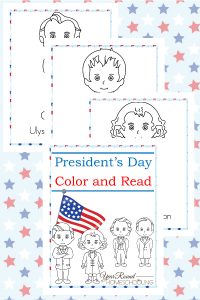 Presidents' Day Color and Read Pack - Year Round Homeschooling